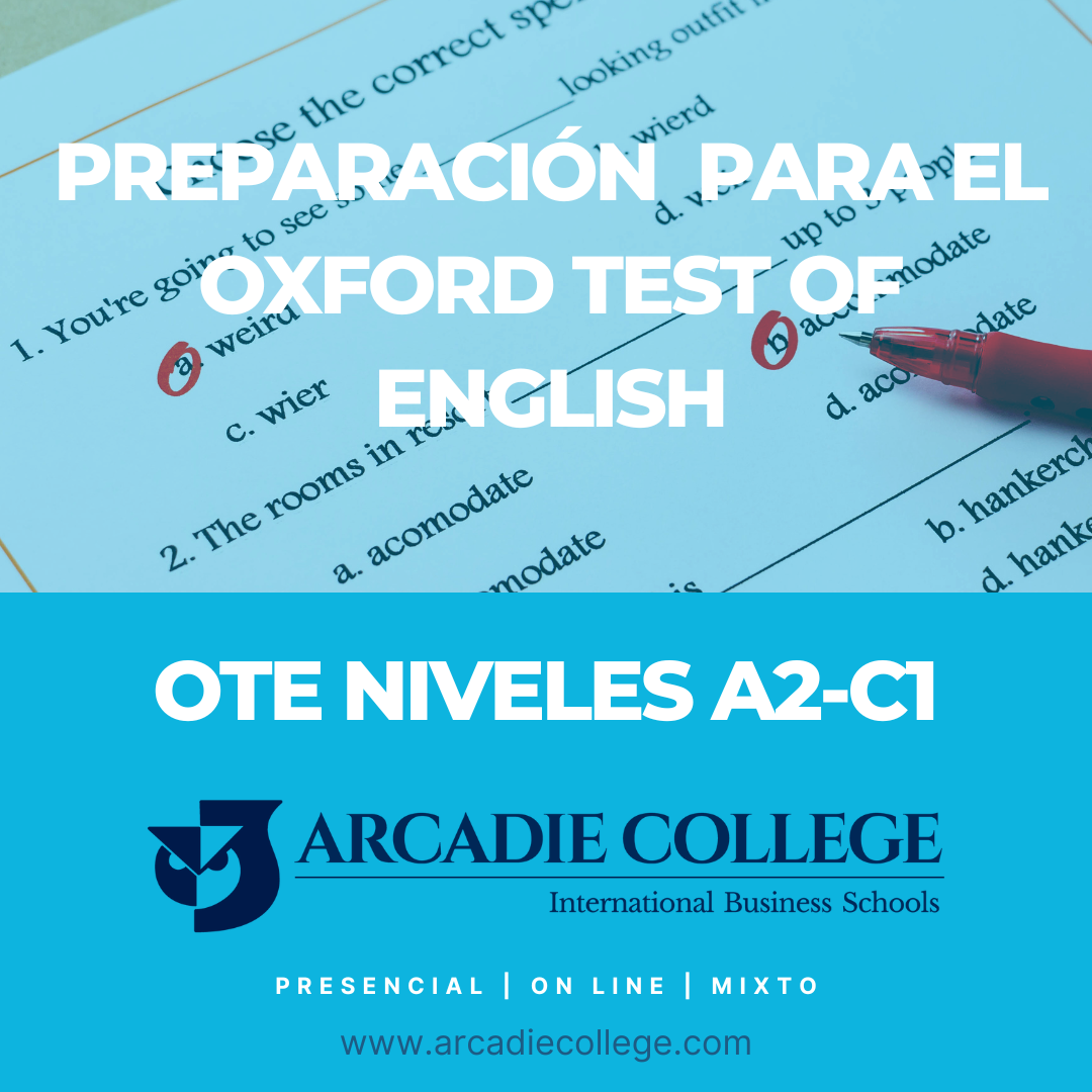 Curso Preparación Oxford Test of English – Arcadie College